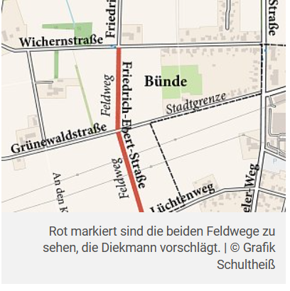 Alternativer Radweg zwischen Enger und Bünde - ADFC Enger-Spenge